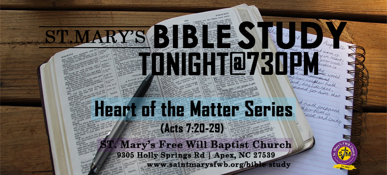 Tonight Bible Study | St. Mary's FWB Church